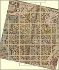 Christopher Saxton's Map 1576, frameset
